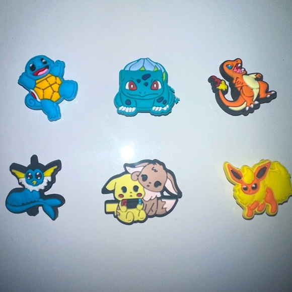 Accessories | Pokmon Themed Charm Set For Crocclogs | Poshmark